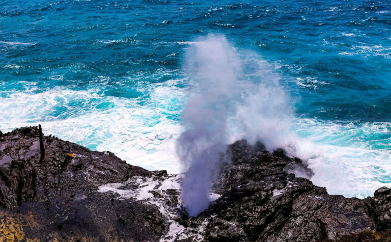 Halona Blowhole Lookout – A Must-See Oahu Lava Tube Spouting Water Over ...